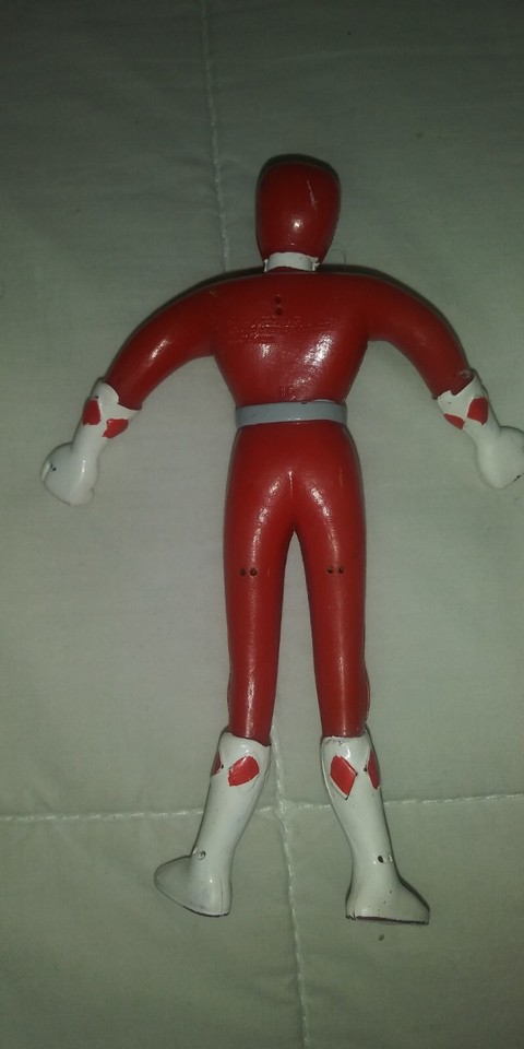 Mighty Morphin Power Rangers Bendable Toy Red Ranger Jason | eBay