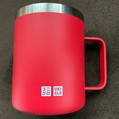 Uniqlo Stainless Steel Mug Red NEW 420mL | eBay