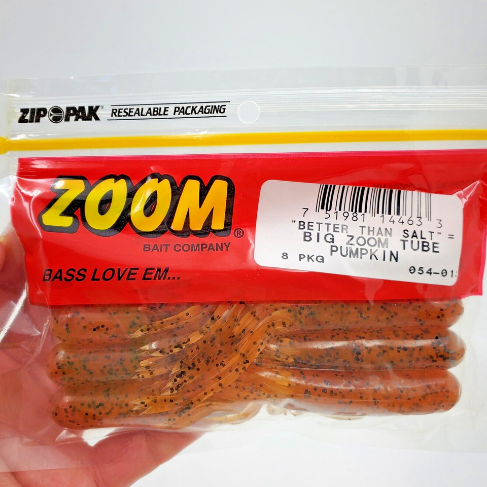 Big Zoom Tube Better Than Salt 8 Count Pack You Choose Color Bass Love ...