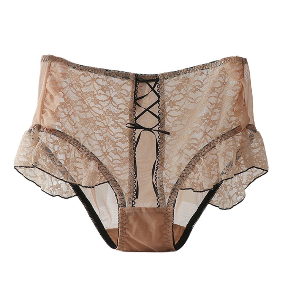 Women French Knickers Lace Ruffled Panties Ladies Briefs Underwear ...