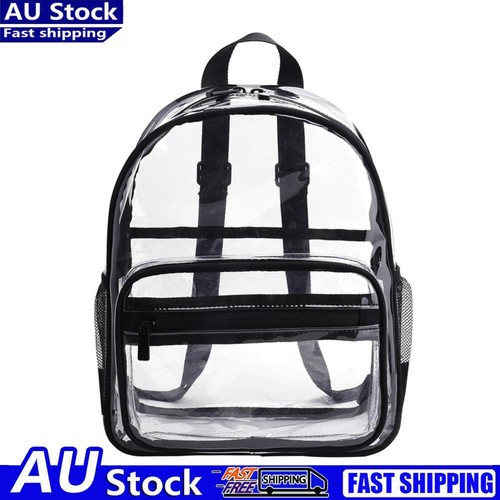 PVC Transparent Backpacks Top-Handle SchoolBag Waterproof Rucksack ...