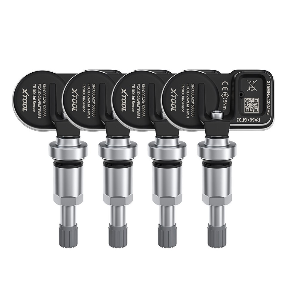 XTOOL TS100 TPMS Sensor 4PCS Tire Pressure Sensor Monitor System 433Mhz ...