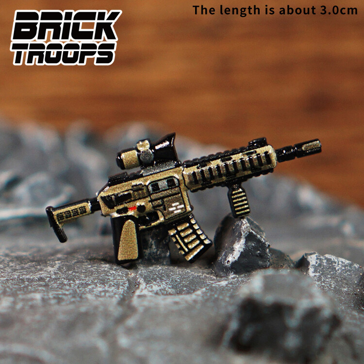 Custom M4 Rifle Variants for Minifigures -Pick Color!- NEW Brick Troops ...