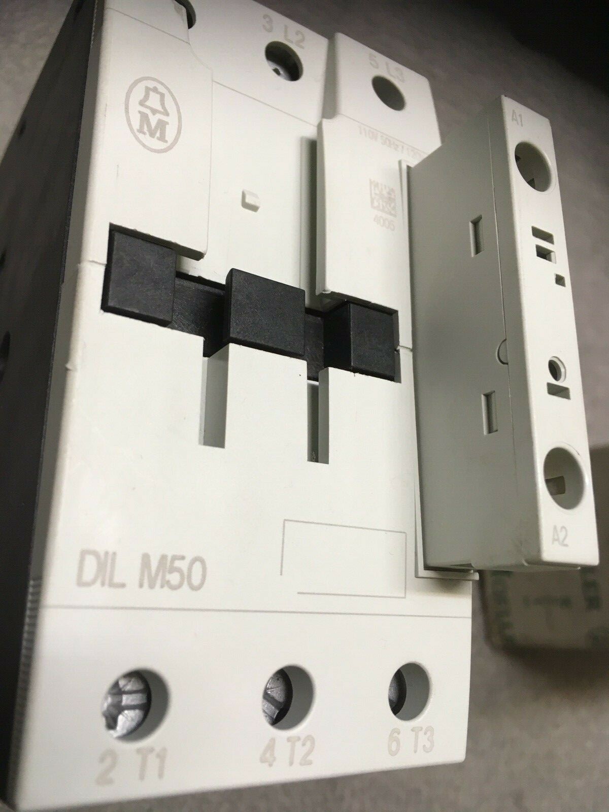 Moeller DILM50 3 Pole Contactor, 50 A, 22 kW, 110 V ac Coil (Original ...