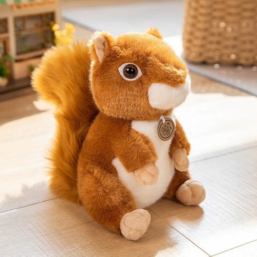Squirrel Brown 7 Inch Stuffed Animal Plush Toys Toddler Fluffy Dolls ...