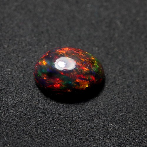 5.2 Cts 14.5x11 MM Real AAA Red Green Fire Smoked Black Ethiopian Opal ...