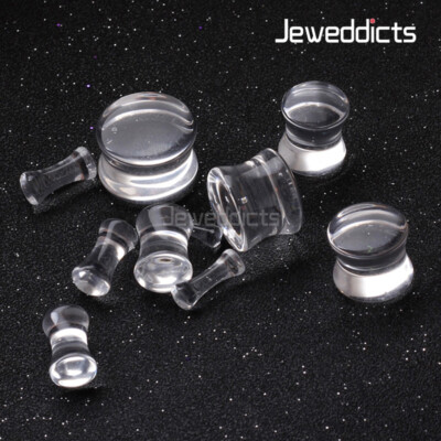 1 Pair Clear Plug Ear Stretcher Tunnel Hidden Retainer Piercing ...
