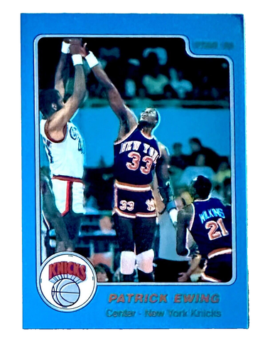 Patrick Ewing, 1996 Topps reprint of 1985 Star Co. rookie card, New ...