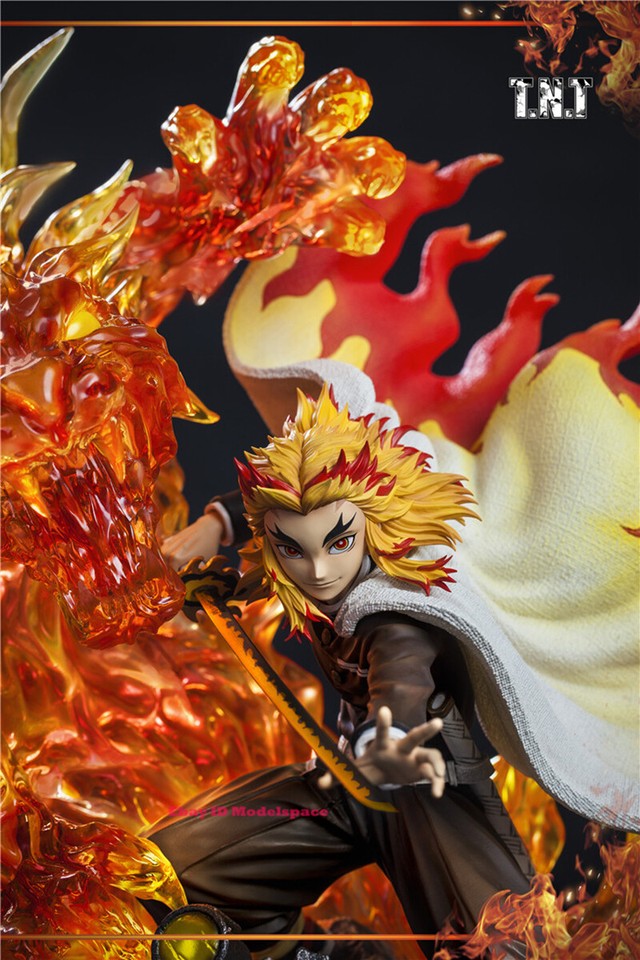 Original TNT Studio Demon Slayer Rengoku Kyoujurou Resin Statue Figure ...