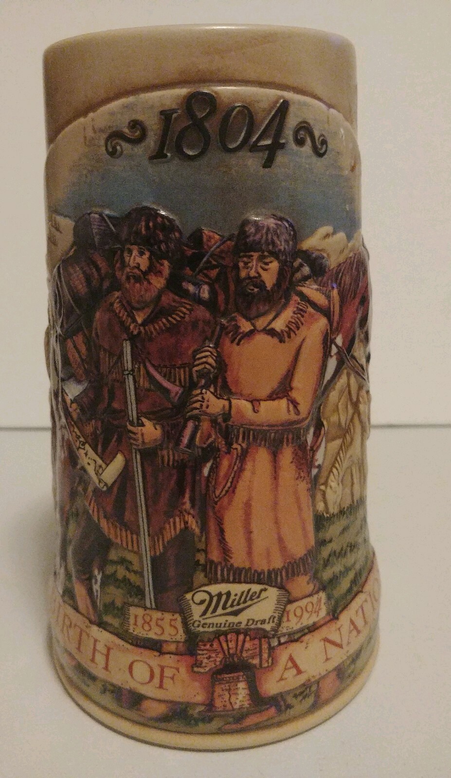 Miller Beer Collectors Stein Limited Birth of a Nation Lewis Clark 1804 ...
