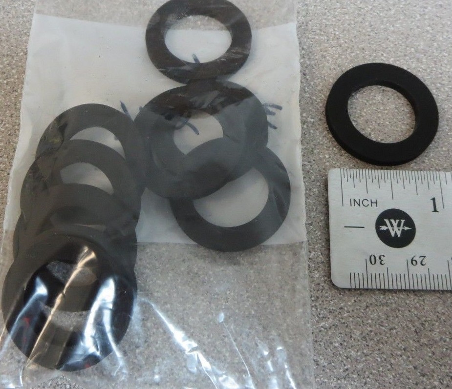 Pkg/10, 3/4 x 1/32" (XThin) EPDM Water Meter Gasket, for 5/8 x 3/4, & 3 ...