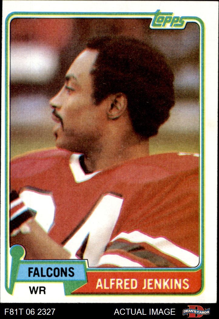 1981 Topps #448 Alfred Jenkins Falcons Morris 5 - EX | eBay