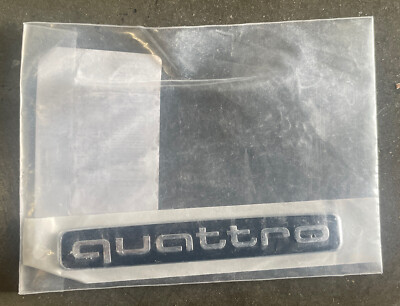 Original Audi Quattro "Quattro" Lettering Badge A3/A4/A5/A6/A7/TT Q5 ...