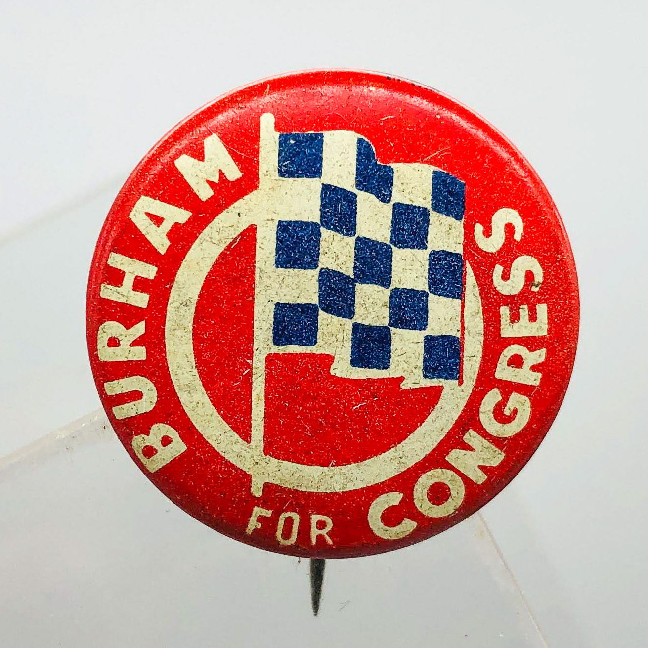 Burham For Congress Button Pin 1" Vintage Political Campaign Union Made ...