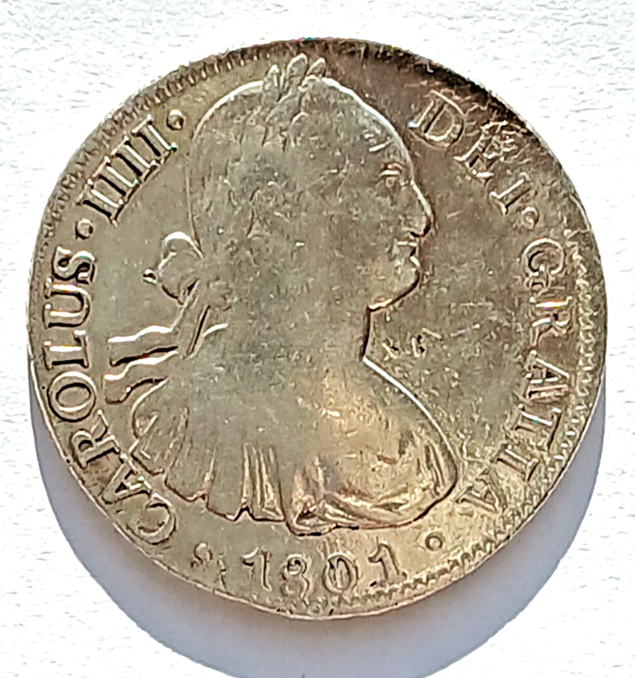 1801 Carolus IIII dei gratia coin Mexico 8 reales | eBay