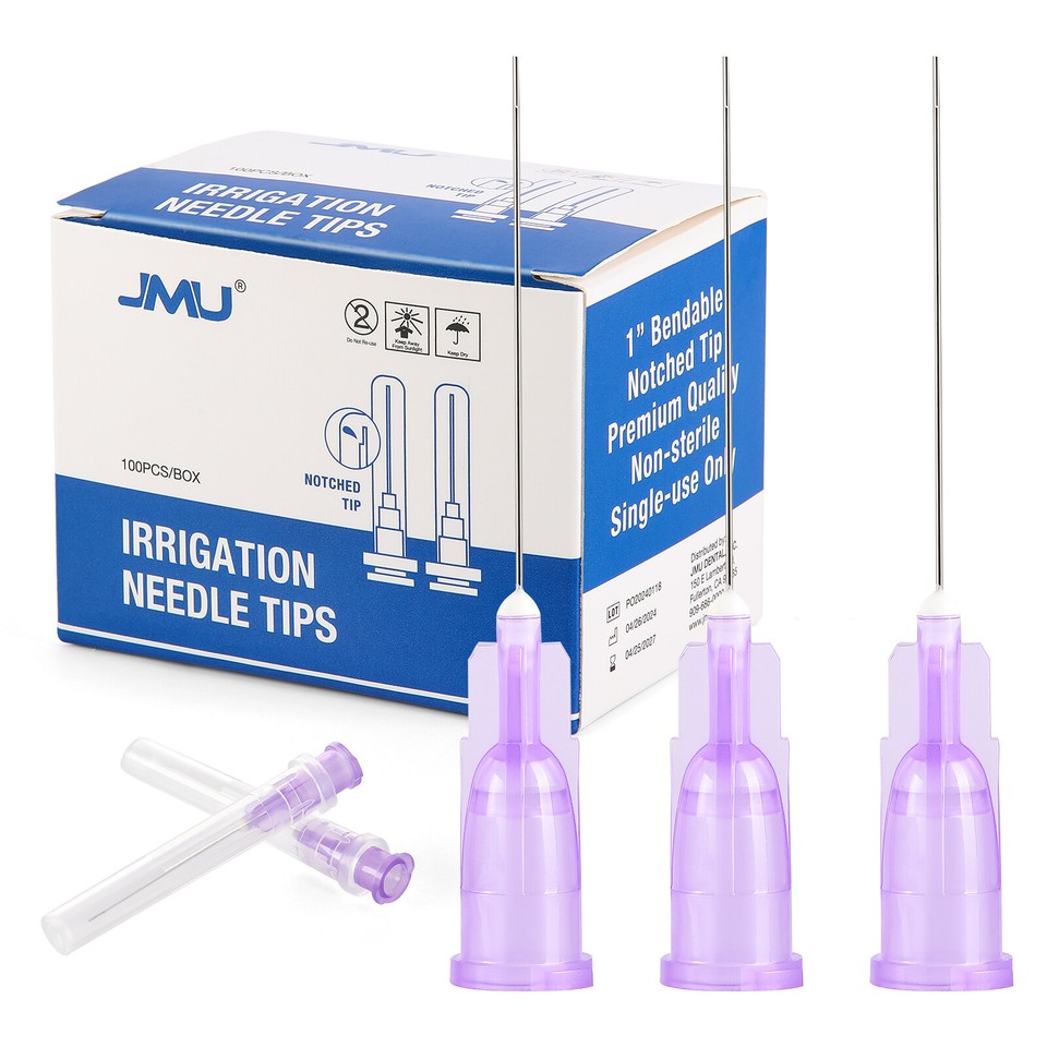 JMU Dental Disposable Bendable Irrigation Needle for Endo Irrigation ...