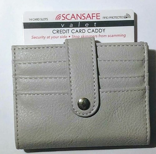 ScanSafe RFID Credit Card Caddy Gray Mothers Day Birthday Security ...