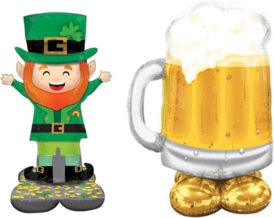 Set Of 2 Beer Mug & St. Patrick's Day Airloonz Anagram Balloons Party ...