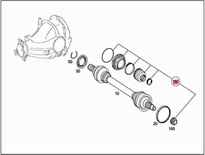 Genuine MERCEDES BBDC A207 C204 C205 C207 C218 Boot 0003570091 | eBay