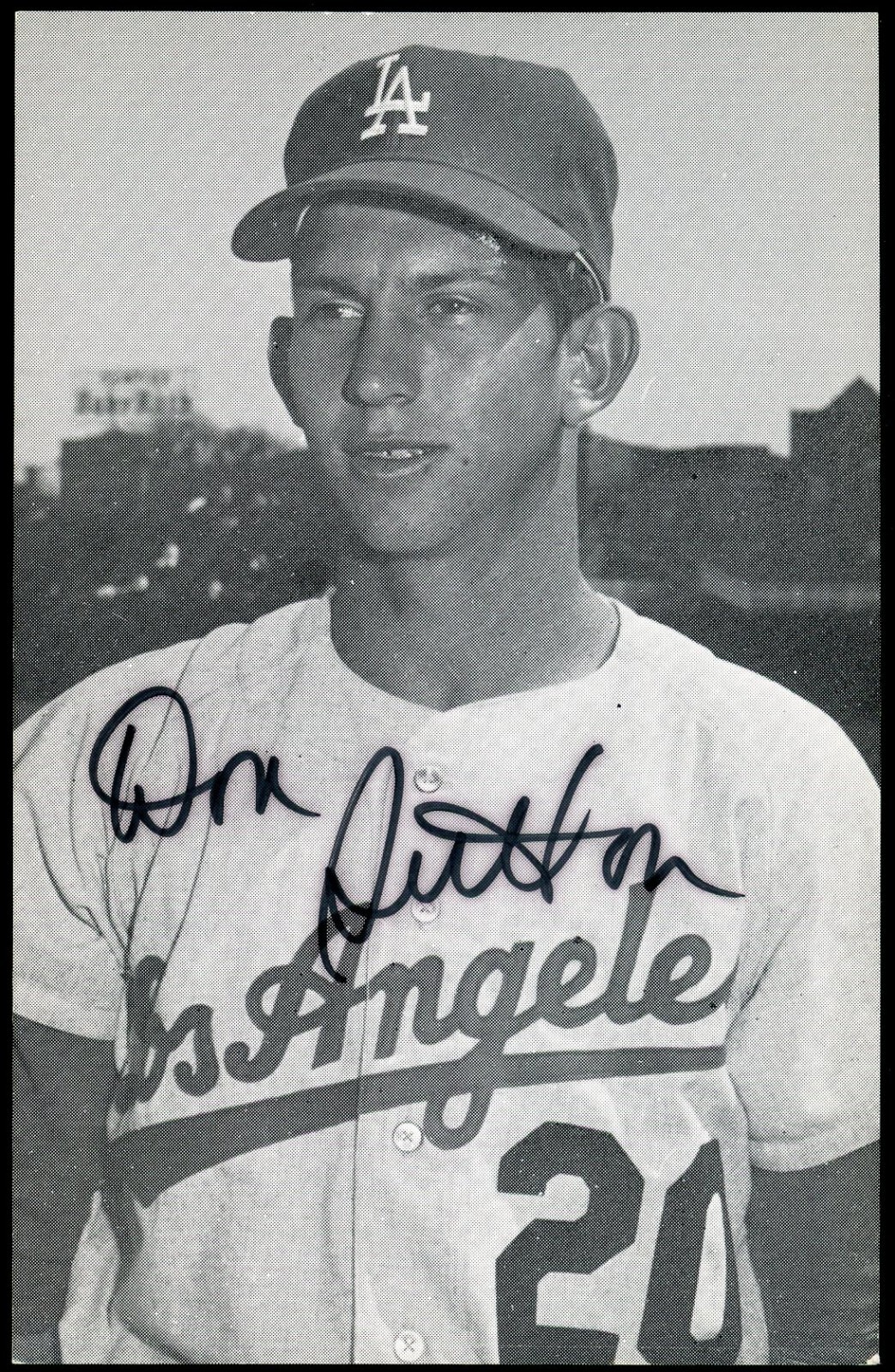 Don Sutton 1966 Dodgers George Brace Postcard Rookie RC Signed ...