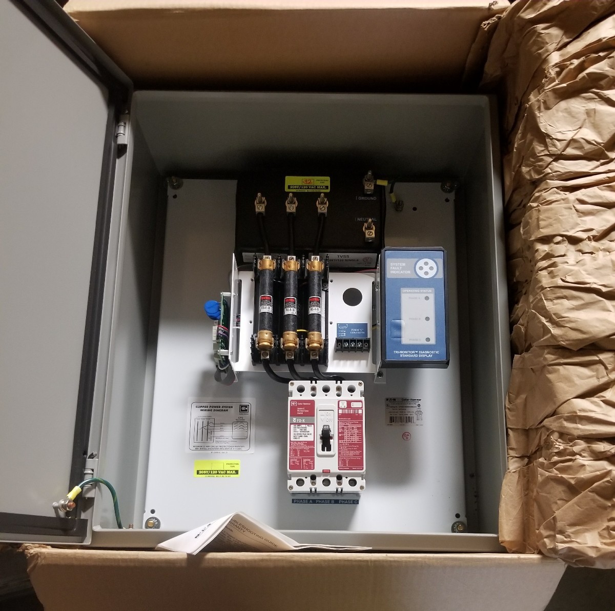 EATON CUTLER HAMMER CPSS2CH208YSDR4DCX Clipper Power System Surge ...