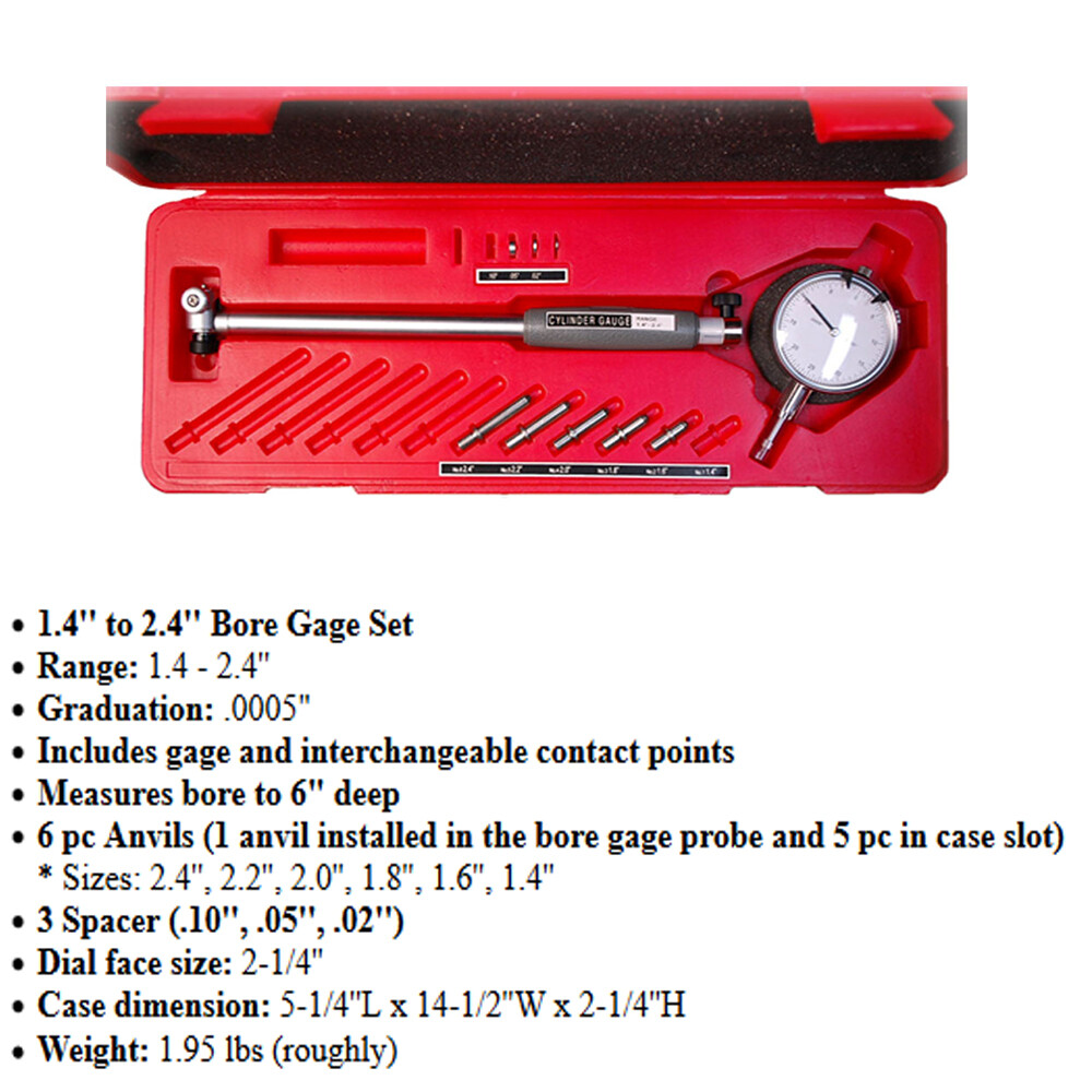 ENGINE CYLINDER HOLE DIAL INDICATOR BORE GAGE GAUGE-SELECT ANY RANGE | eBay