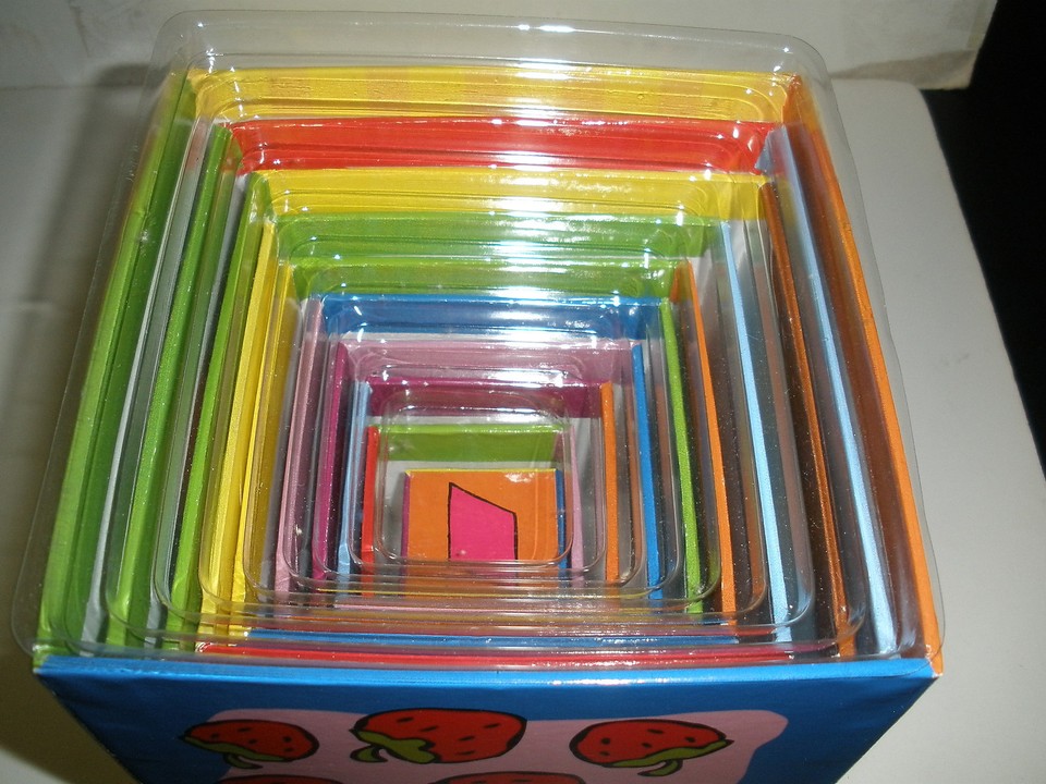 KidConnection Connection Nesting Blocks 10 blocks w/ numbers, letters ...