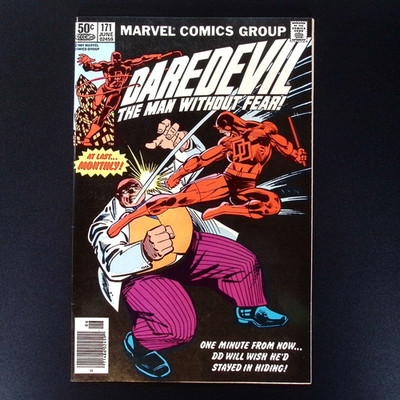 Daredevil #171 | Marvel 1981 | 1st Kingpin vs. DD | Frank Miller | VF ...