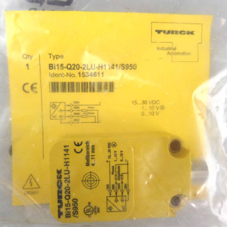 Turck induktiver Sensor Bi15-Q20-2LU-H1141/S950 1534611 OVP | eBay