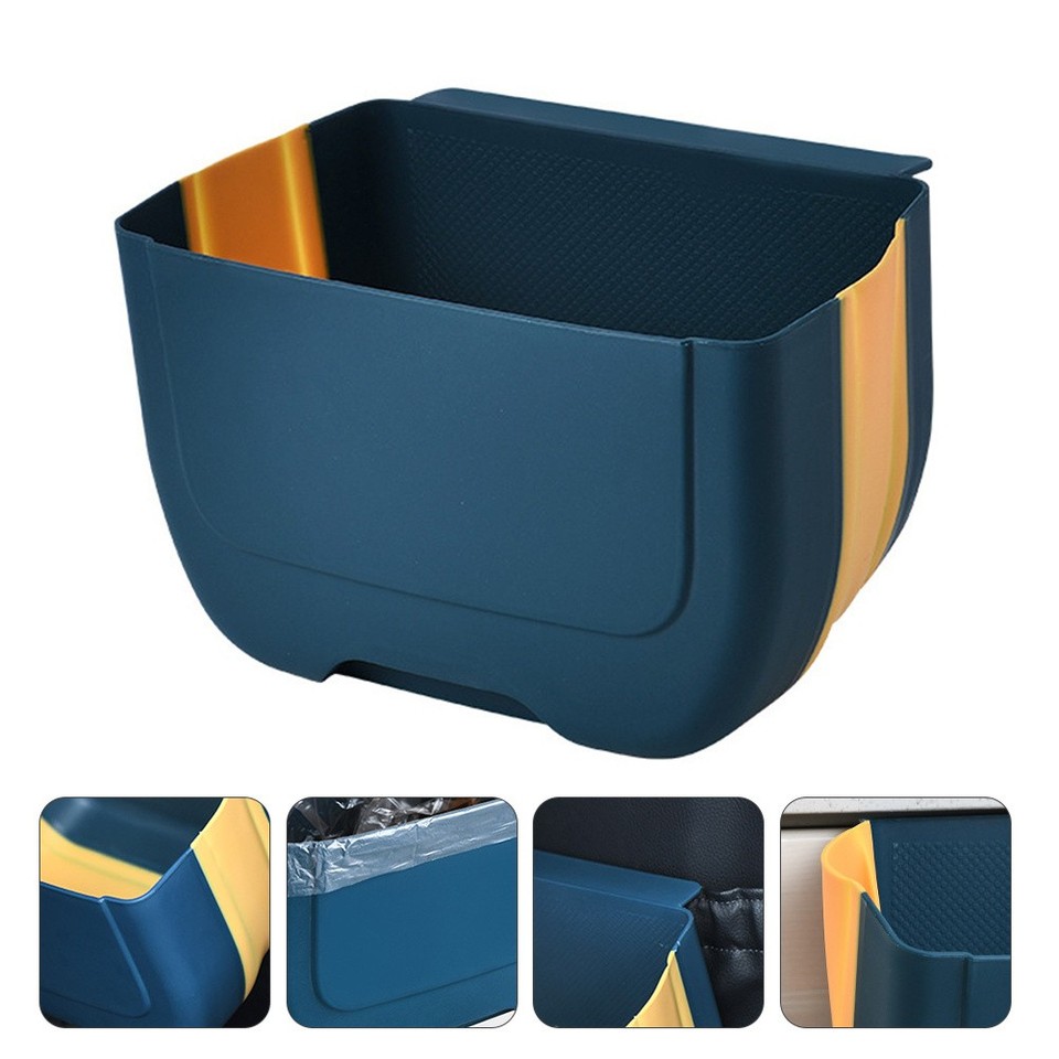 Kitchen Hanging Trash Basket Type Waste Container Storage Barrel Bin ...