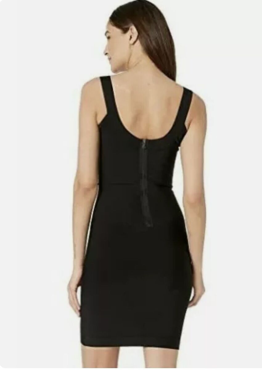 NWT BCBG MAXAZRIA BLACK CASPAR SCOOP NECK BANDAGE BODY CON NWT BCBG MAXAZRIA BLACK CASPAR SCOOP NECK BANDAGE BODY CON