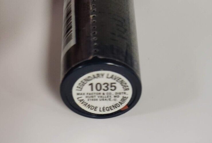 2 PCS NEW MAX FACTOR LASTING COLOR LIPSTICK 1035 LEGENDARY LAVENDER .13 ...