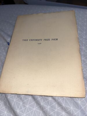 Antique YALE UNIVERSITY PRIZE POEM 1908 Passio XL Martyrum Arthur ...