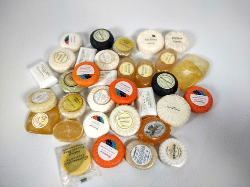 Lot 35 Fancy Luxury Soaps Travel Size Mini Bar Soaps Miniature Samples ...