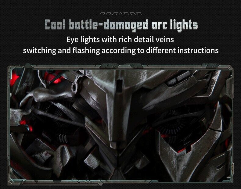 Megatron English Voice-Controlled Wearable 1/1 Helmet With LED Eye ...