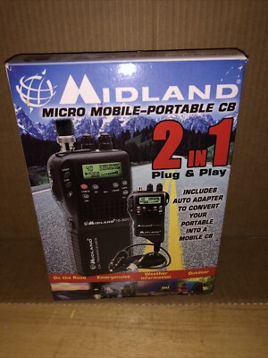 Midland 75-822 40 Channel CB-Way 4W Handheld Portable Weather Radio 10 ...