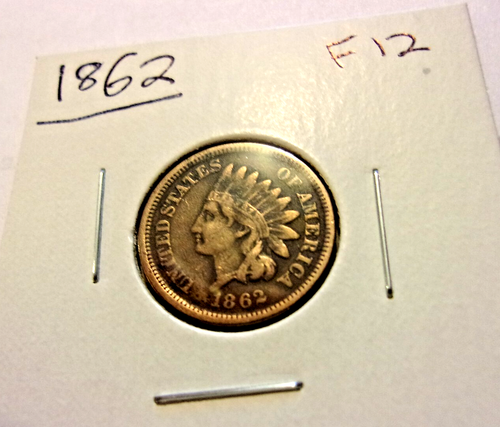 1862- Copper Indian Head Cent Penny- Fine Details!! | eBay