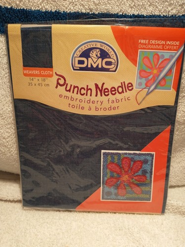 New Creative World DMC 14x18 Weavers Punch Needle Cloth DENIM 792 | eBay