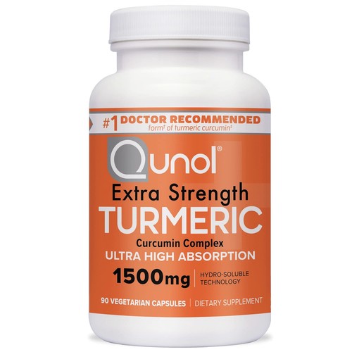 Qunol Turmeric Curcumin Capsules 1500mg Extra Strength Supplement ...