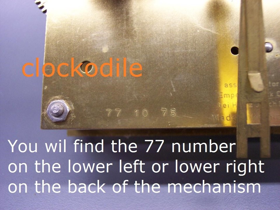 NEW EMPEROR 100M 101M JAUCH 77 GRANDFATHER CLOCK SUSPENSION SPRING ...