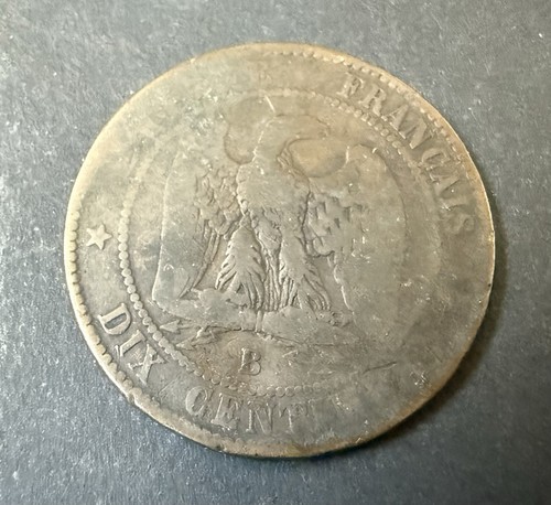 1857 Francais Dix Centimes Coin Ungraded (Lot 1452) | eBay