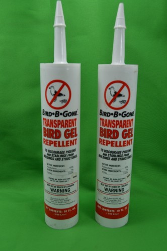 2 Pk Bird B Gone Transparent Bird Gel Repellent,10 Oz Caulking Tube | eBay