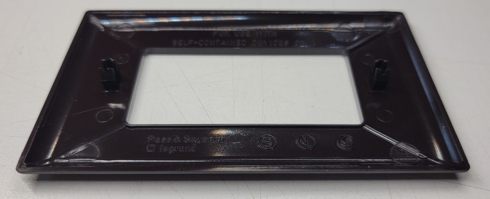 Pass and Seymour BROWN Snap-On Wall Plate Single Gang SNAP-11 Self ...