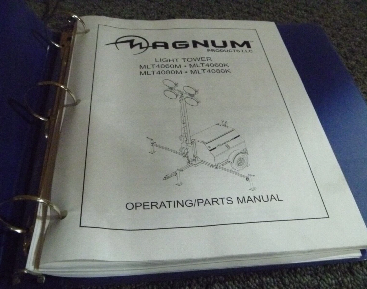 Magnum Light Tower Parts Manual | Shelly Lighting