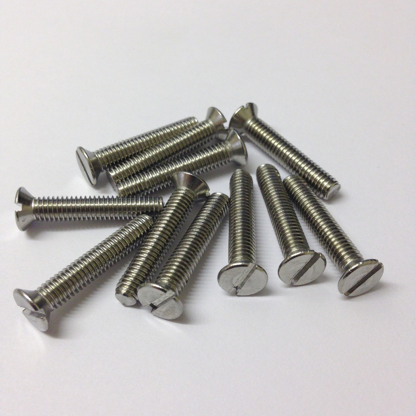 2BA SLOT COUNTERSINK HEAD MACHINE SCREW IN A2 STAINLESS STEEL QTY 10 ...