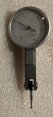 .040" x .0005" Dial Test Indicator, Dovetail, White Face, New, 7 Jewels ...