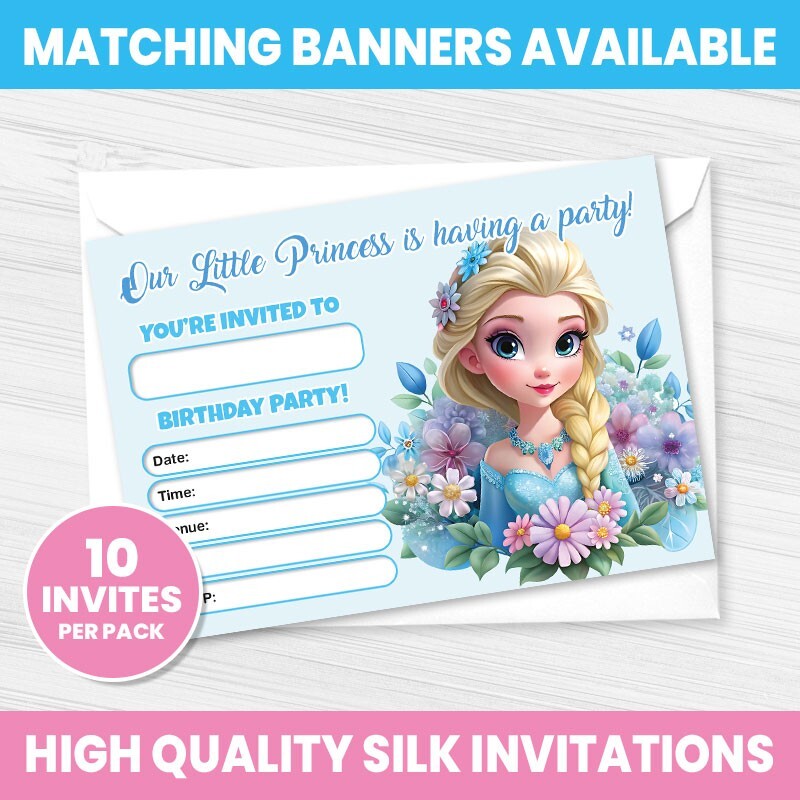 Frozen Invitation Disney Cards