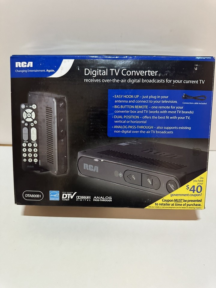 RCA DIGITAL TV Converter DTA800B1 Brand New In Box 62118480037 | eBay