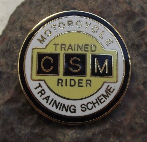 Antique Trained CSM Rider Motorbike Motorcycles Riding Scheme Award Pin ...