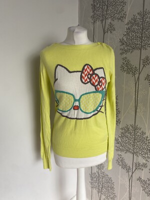 Forever 21 Brand New Rare Hello Kitty Neon Yellow Jumper Size Medium | eBay